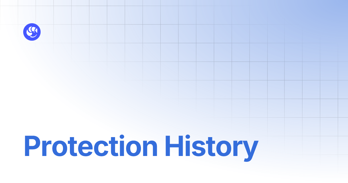 Protection History | Armadillo - Impermanent Loss Protection by CVI